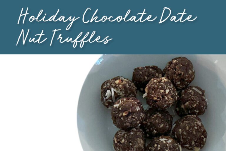 Holiday Chocolate Date Nut Truffles Recipe | PERQUE