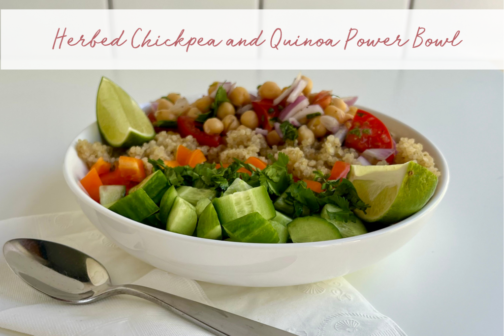 Herbed Chickpea & Quinoa Power Bowl | PERQUE